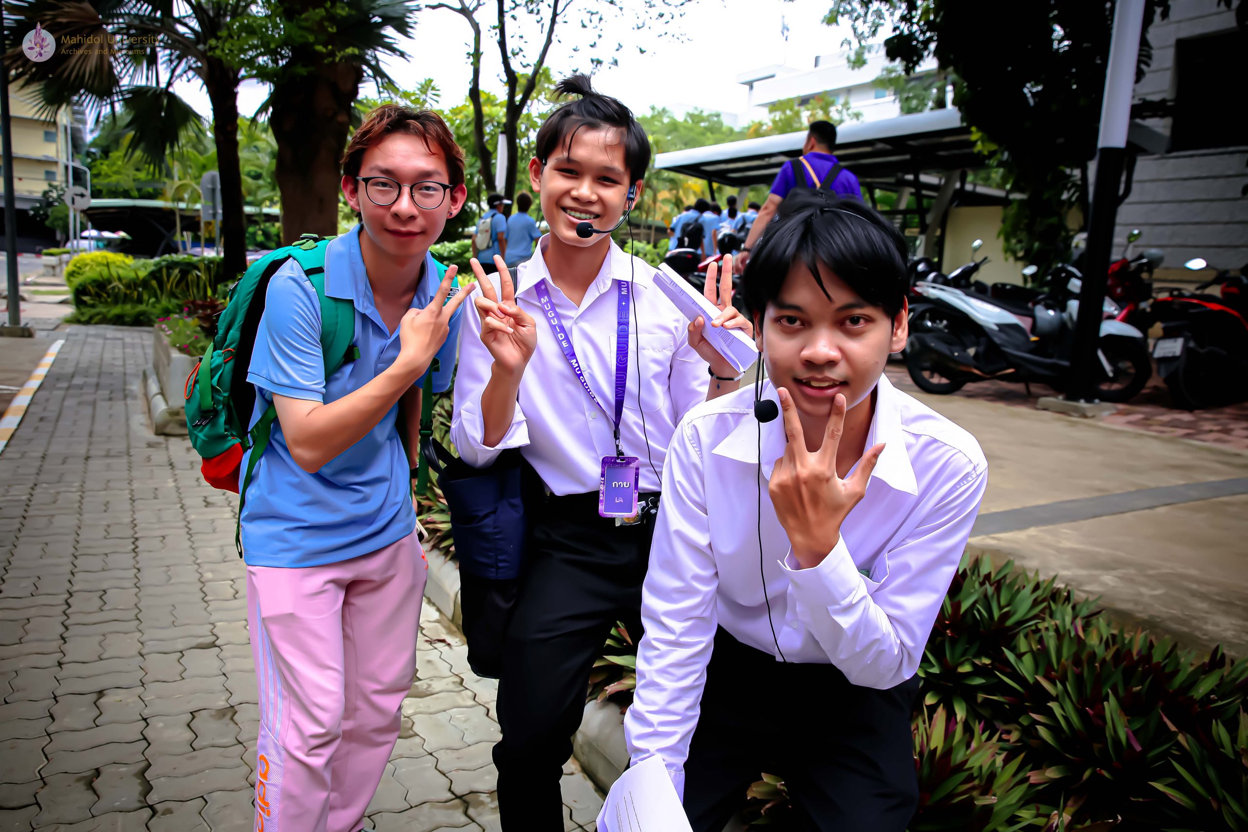 welcomed and provided a tram tour of the Mahidol University campus to ...