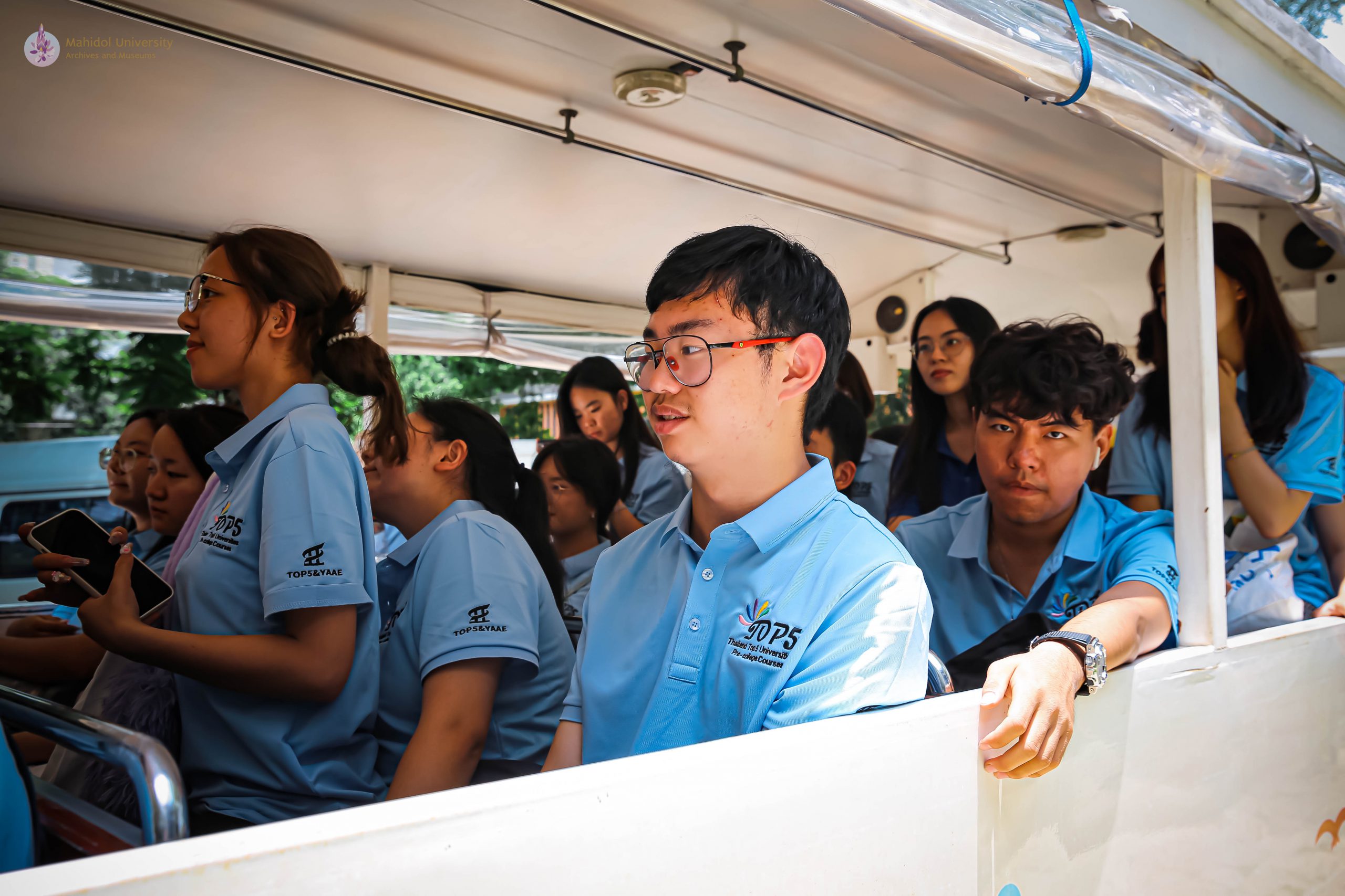 welcomed and provided a tram tour of the Mahidol University campus to ...